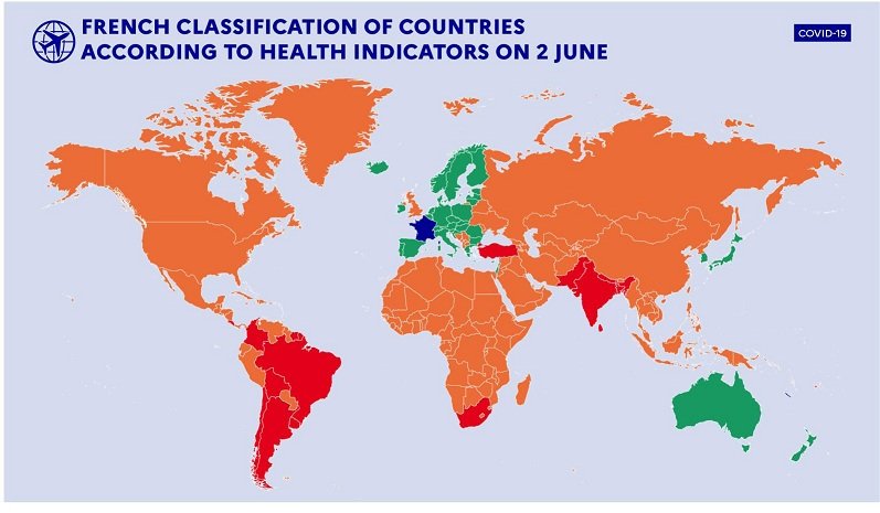 Travellers from these 38 countries can enter France restriction-free ...