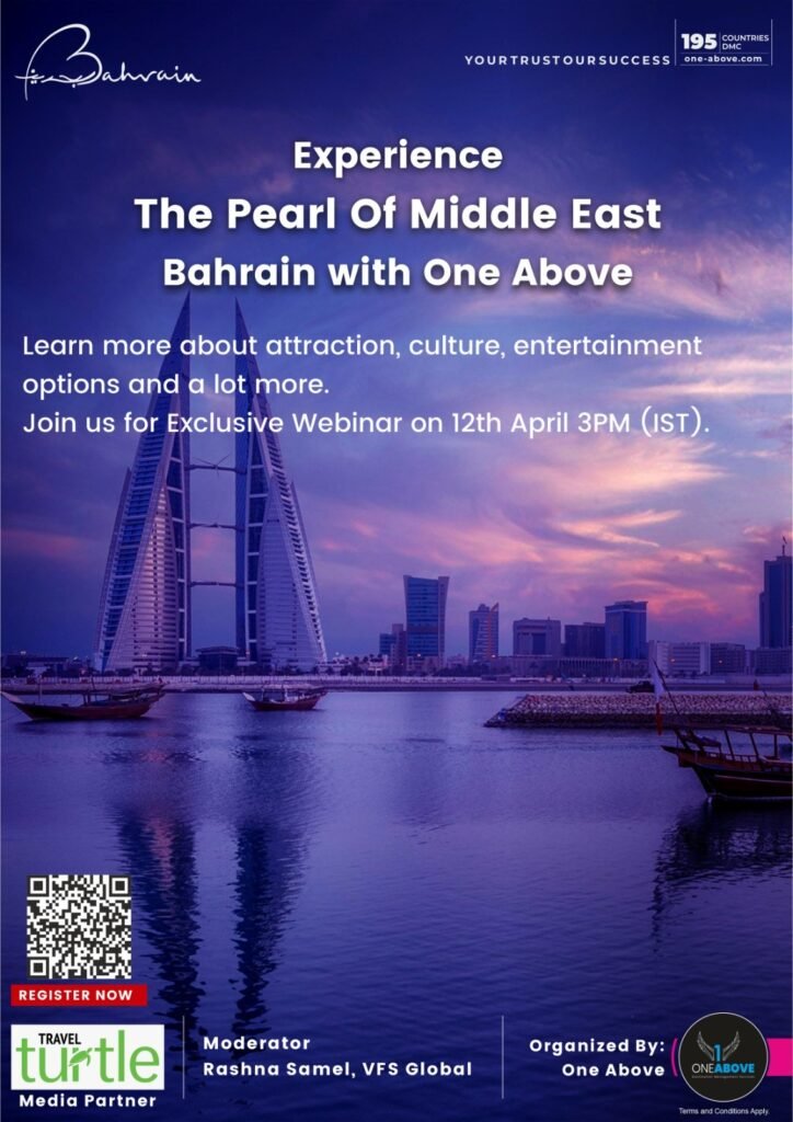 One Above DMC organised a webinar on Bahrain Tourism - Travel Turtle